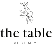 Drinks Menu - Table at De Meye